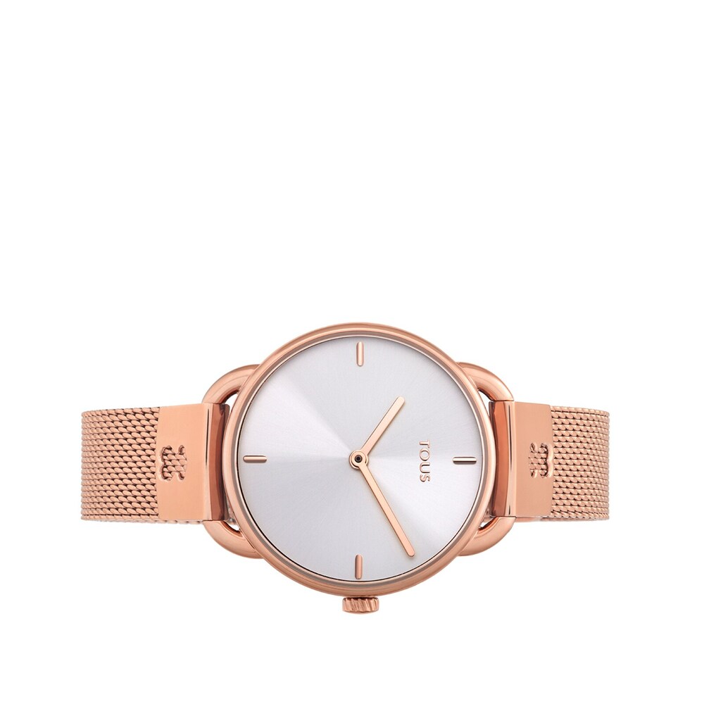 Rose IP Steel Let Mesh Watch | TOUS