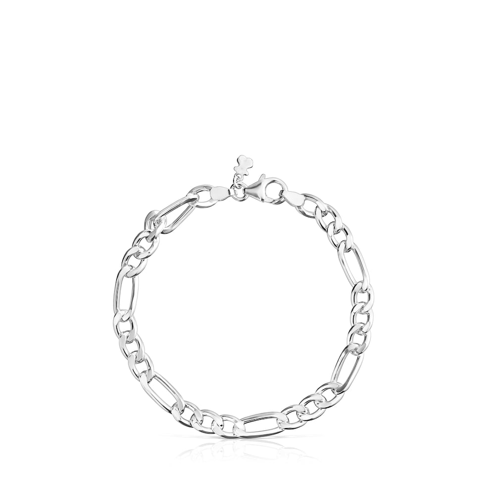 Silver TOUS Chain mix curbed Bracelet | TOUS