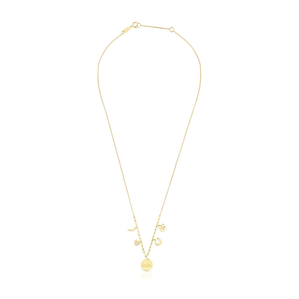 TOUS Good Vibes gold and diamond necklace | TOUS
