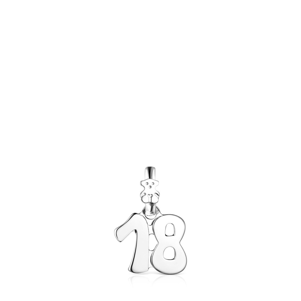 Silver Numbers number 18 Pendant | TOUS