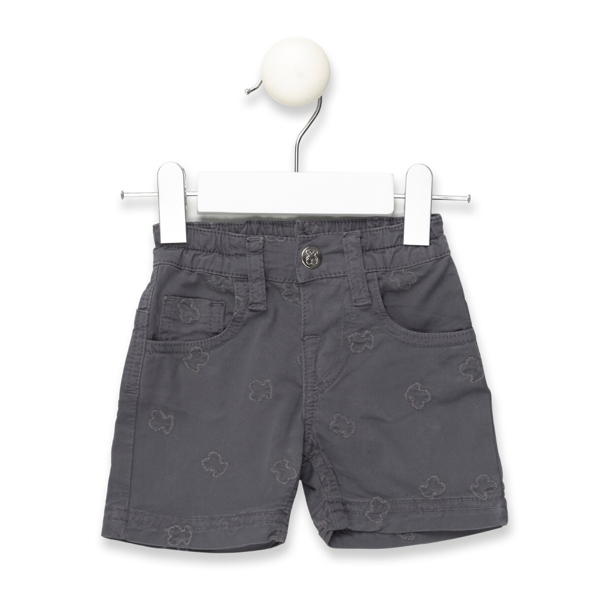 Pantalón corto nen multiosos bordadoso Gris | TOUS