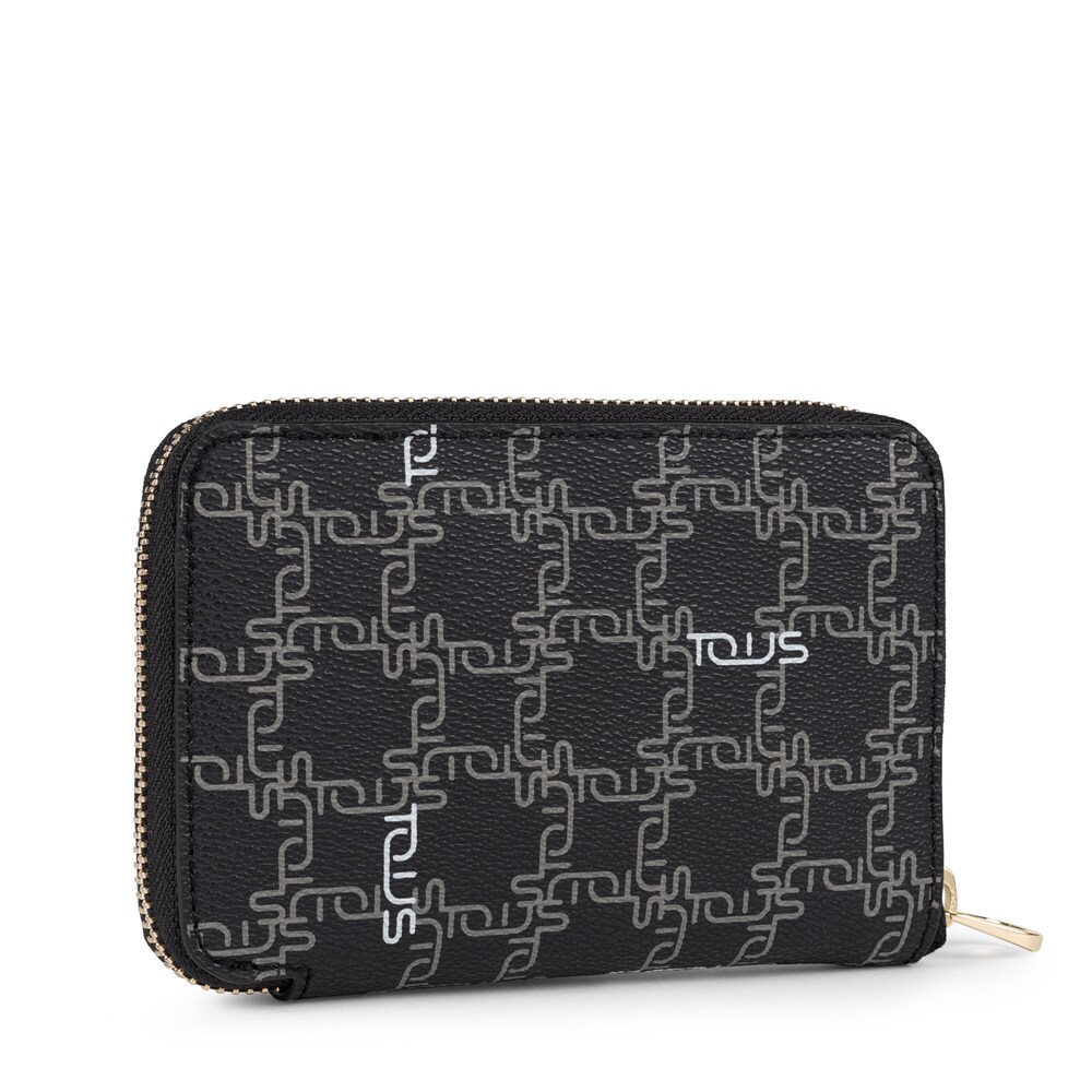 Small black Tous Logogram wallet | TOUS