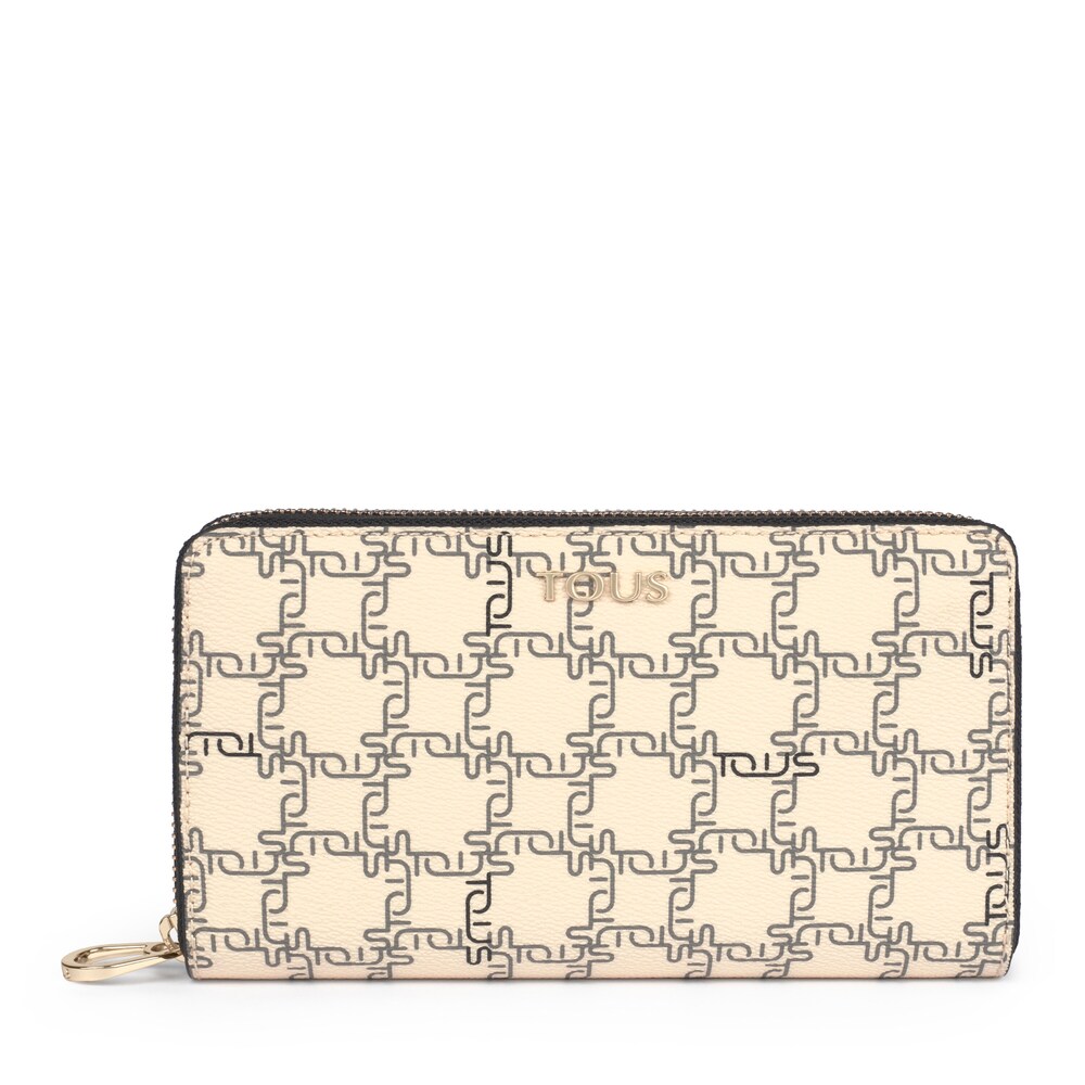Medium beige TOUS Logogram wallet | TOUS