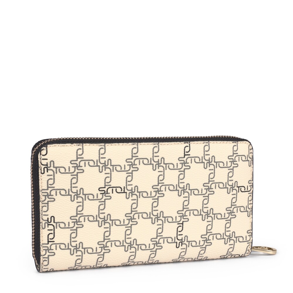 Medium beige TOUS Logogram wallet | TOUS