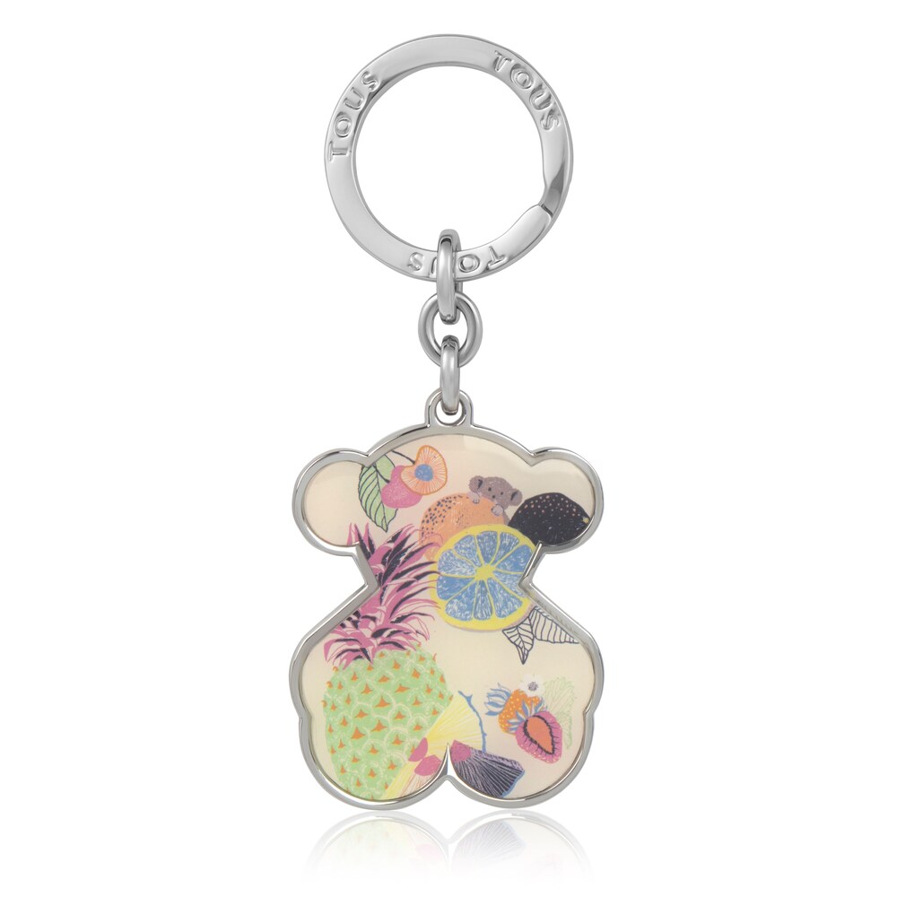 Multicolored Fruits Bear key ring | TOUS