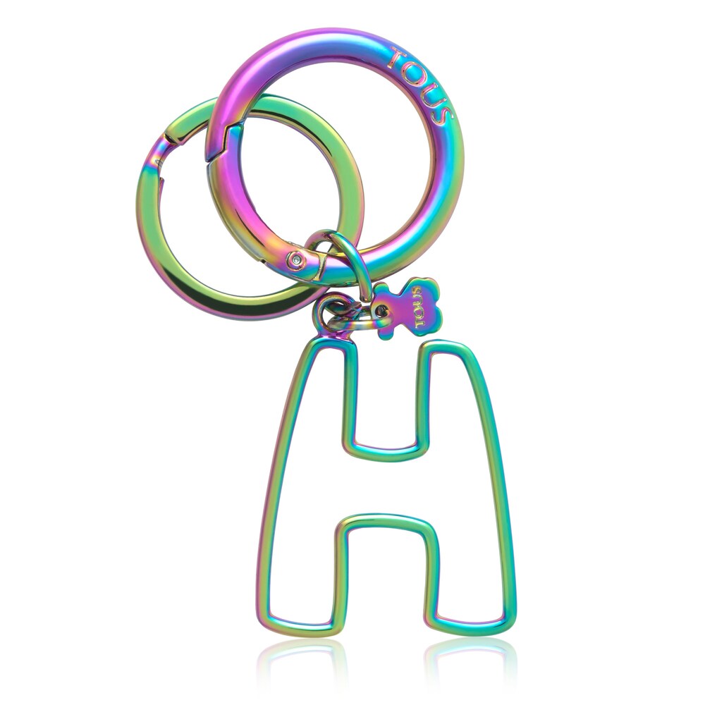 Iridescent Touscedario Letter H Key ring | TOUS