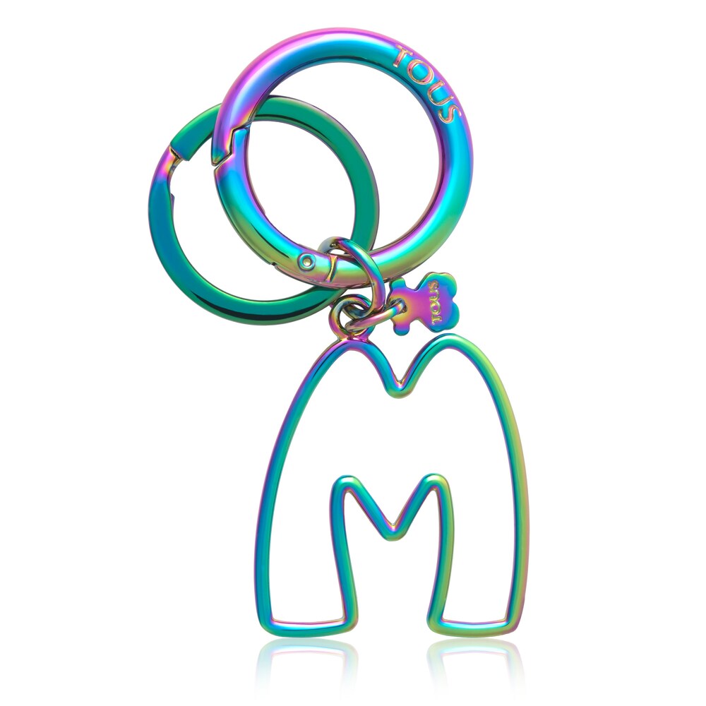 Iridescent Touscedario Letter M Key ring | TOUS