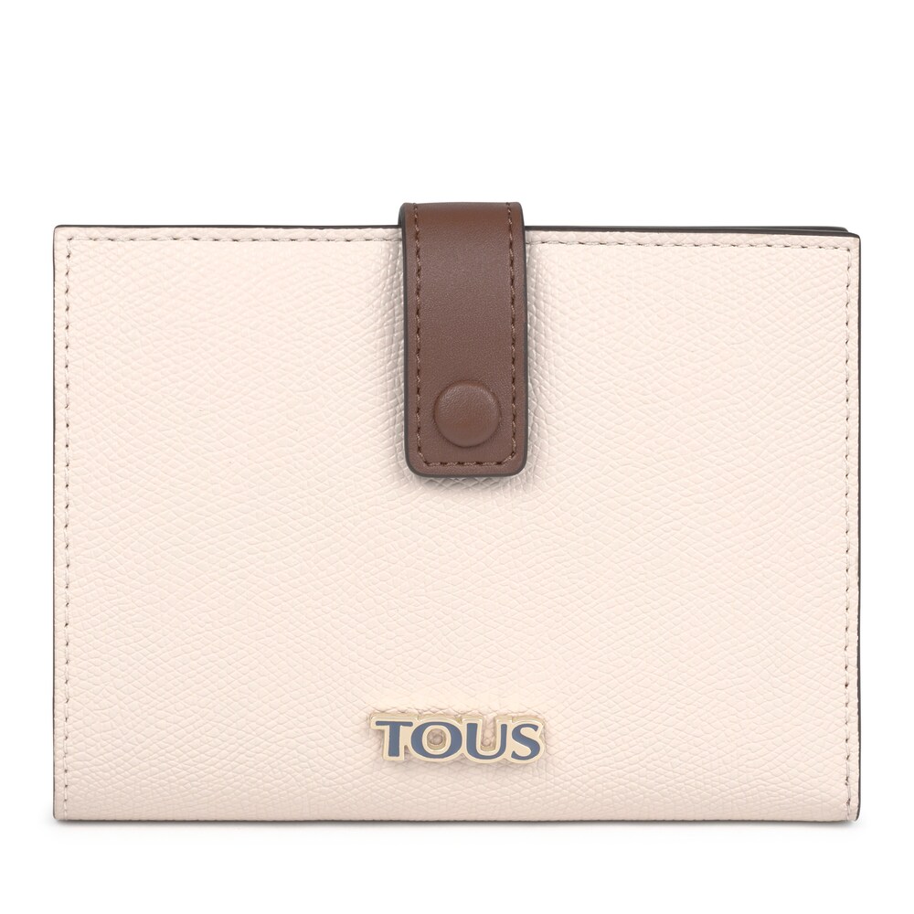 Small beige and brown TOUS Essential Wallet | TOUS