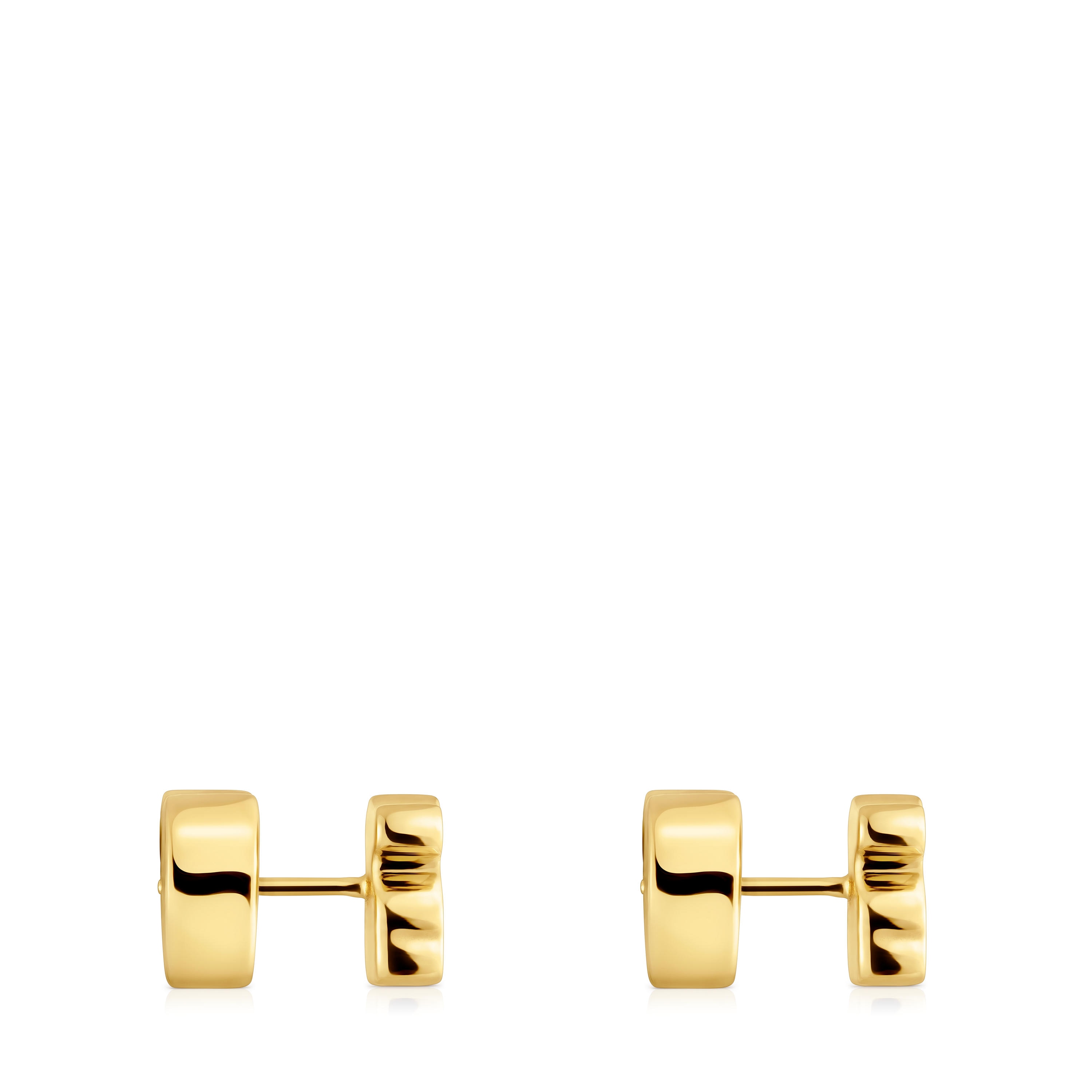 Bären-Ohrringe TOUS 1950 aus 18 kt vergoldetem Silber mit Diamanten | TOUS