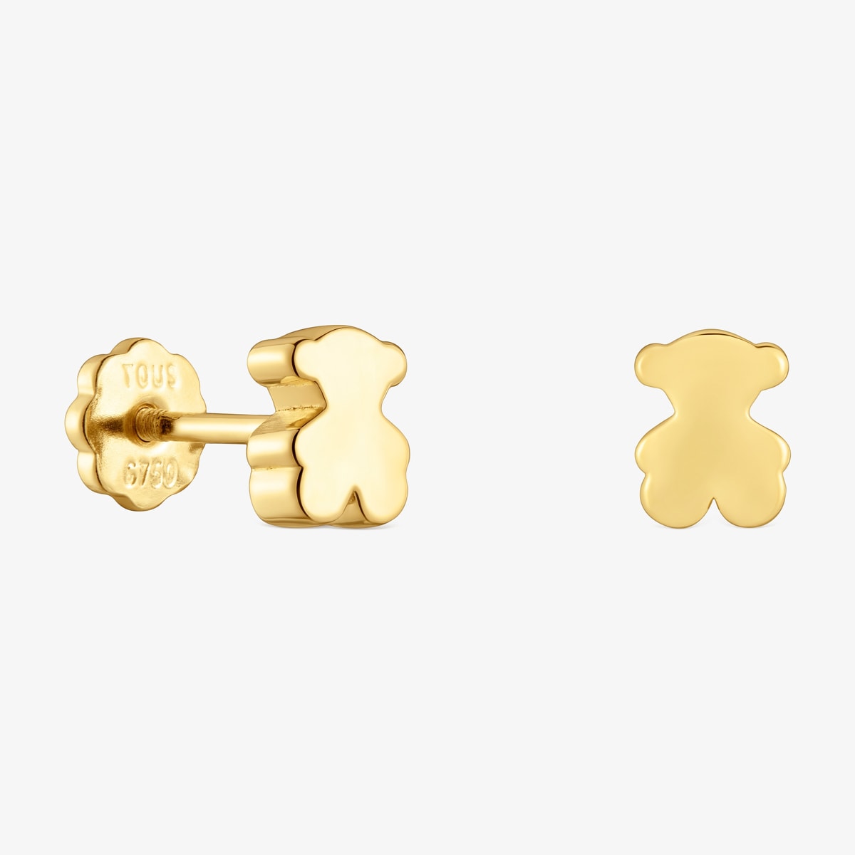 Aretes mini oso de oro 14 kt Sweet Dolls | TOUS