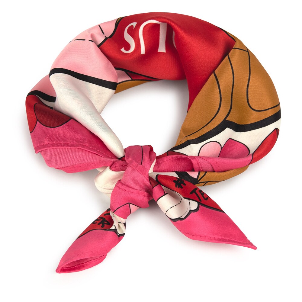 Pack Teddy key chain + scarf LOVE in pink | TOUS