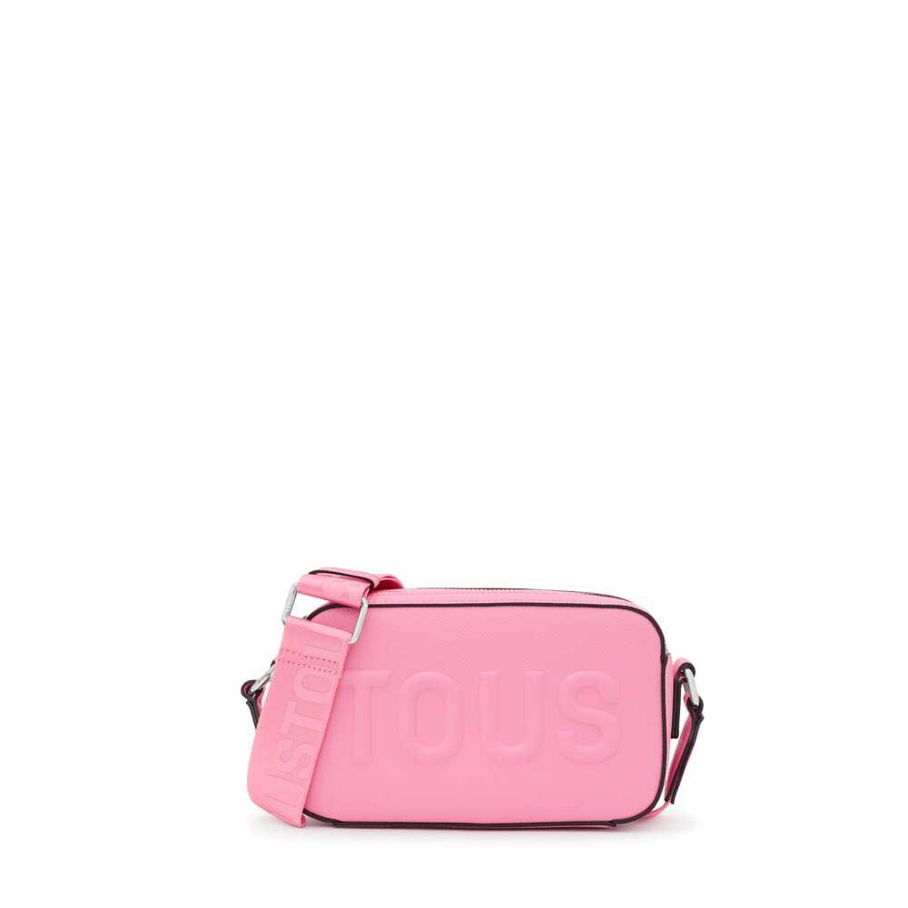 Pink Crossbody reporter bag TOUS La Rue New | TOUS