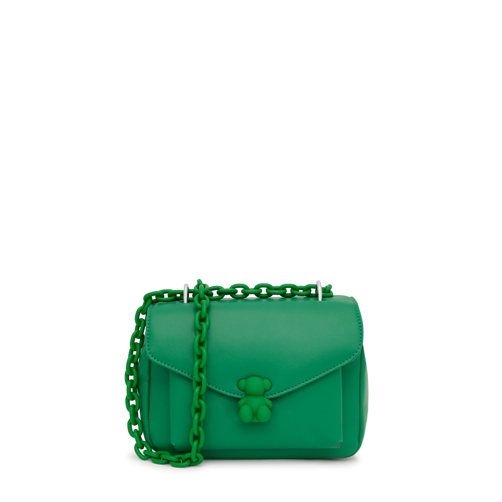 Bandolera pequeña de piel verde TOUS Bold Bear | TOUS