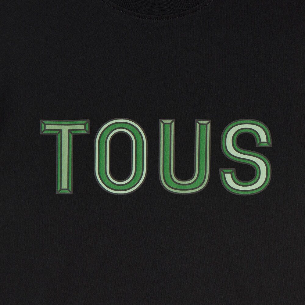 Green short-sleeved T-shirt TOUS Bear Faceted M | TOUS