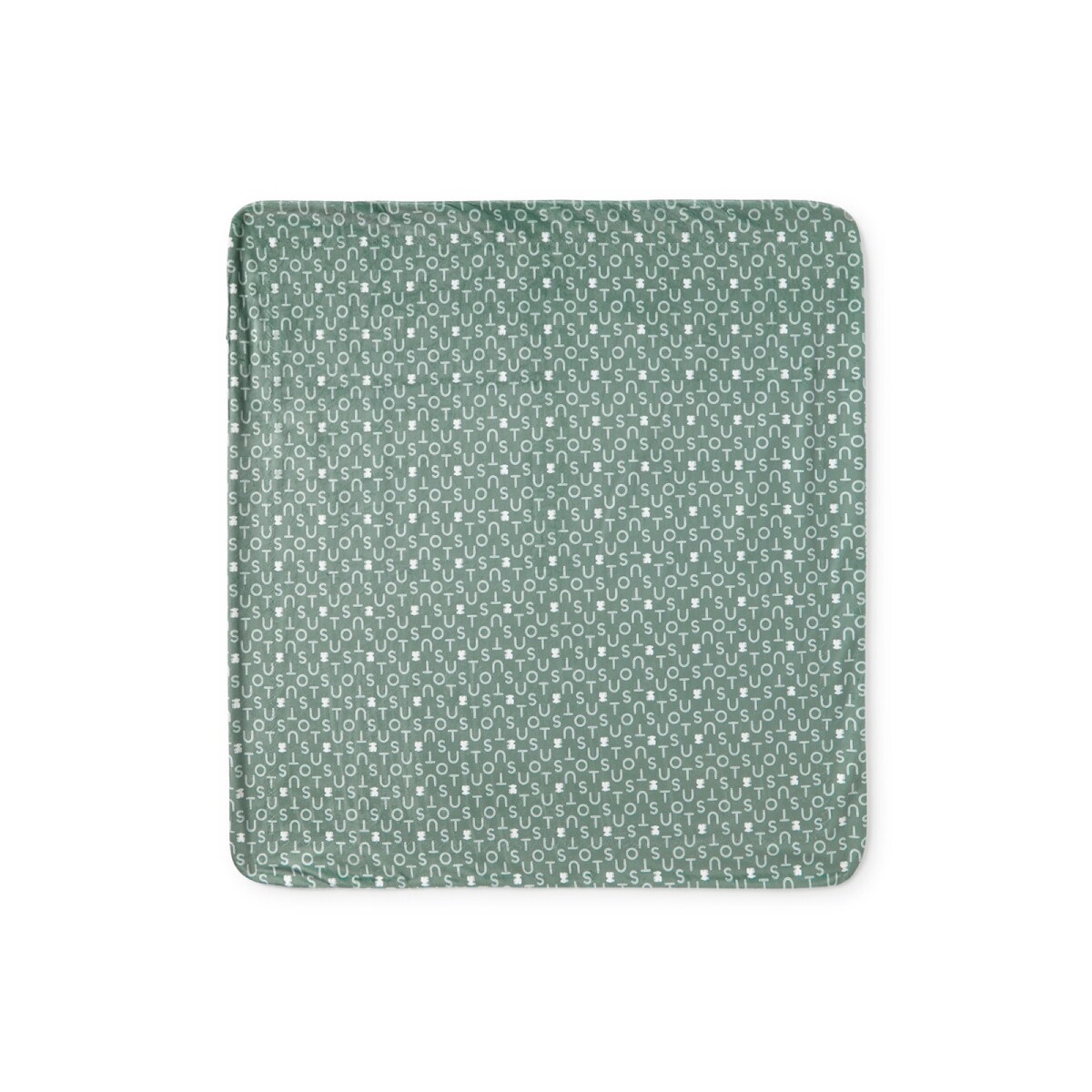Short-pile fleece baby blanket in Soft green | TOUS