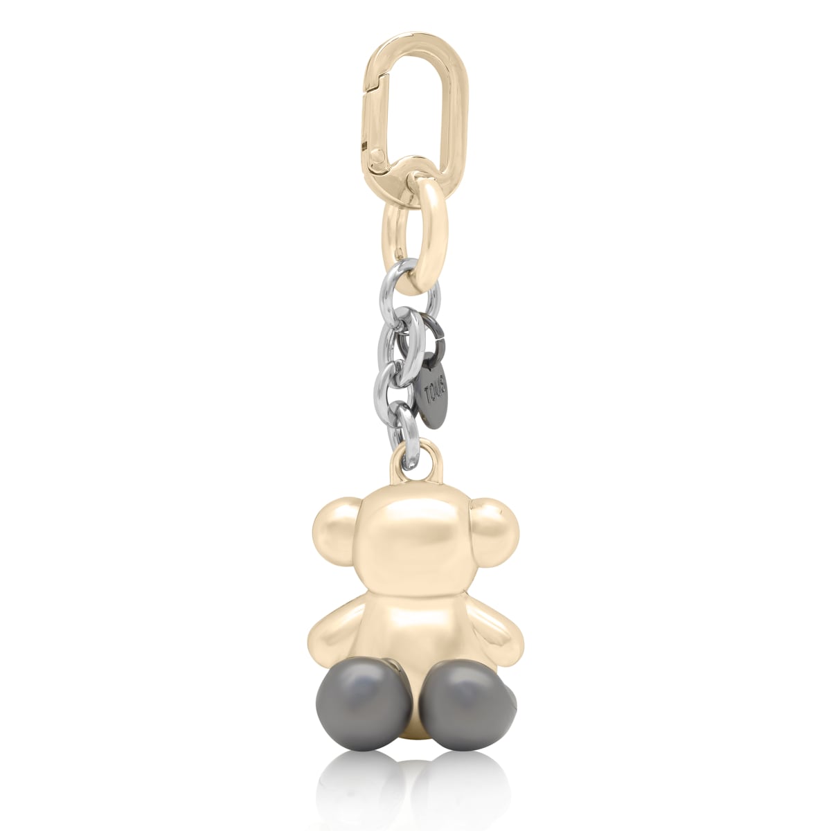 Gold-and-silver-colored metal Key ring Bold Bear | TOUS