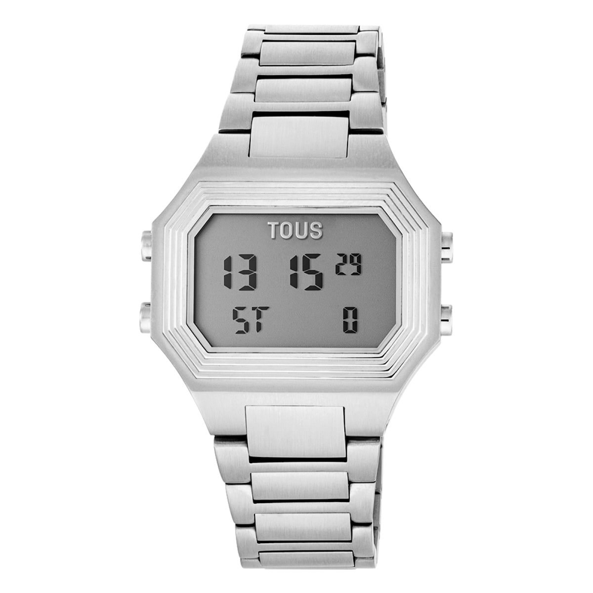Bel-Air Digital watch with steel strap | TOUS