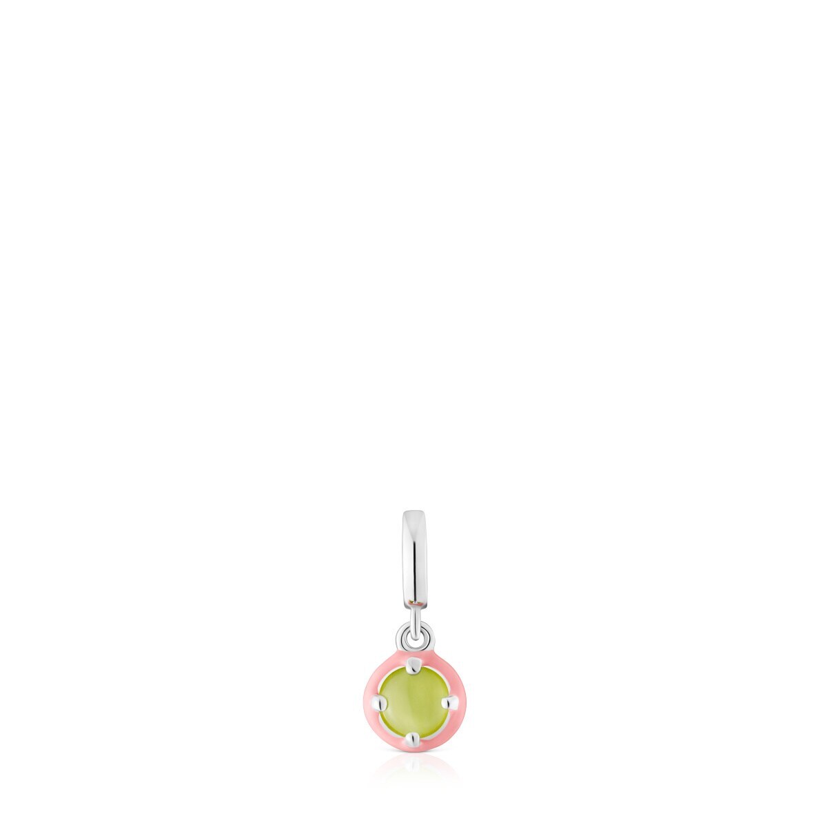 Pingente TOUS Vibrant Colors em prata, calcedónia e esmalte rosa | TOUS