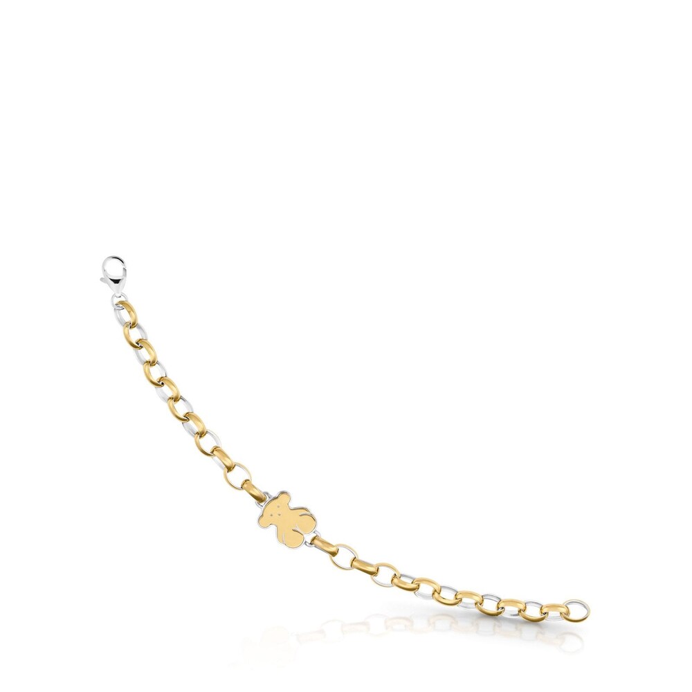 Gold and Silver TOUS Bear Bracelet | TOUS