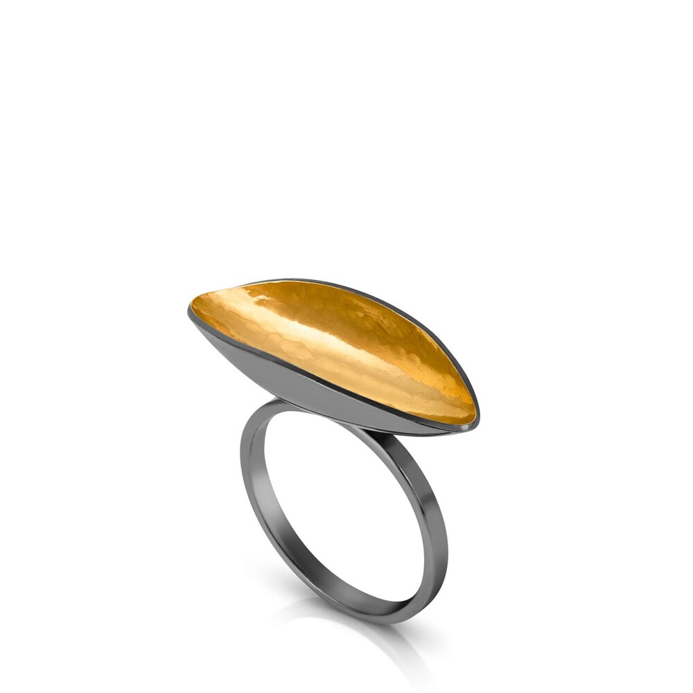 Gold and Silver Bakuli Ring | TOUS