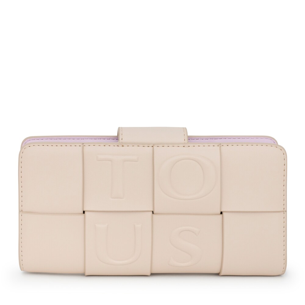 Medium beige and mauve TOUS Damas Wallet | TOUS