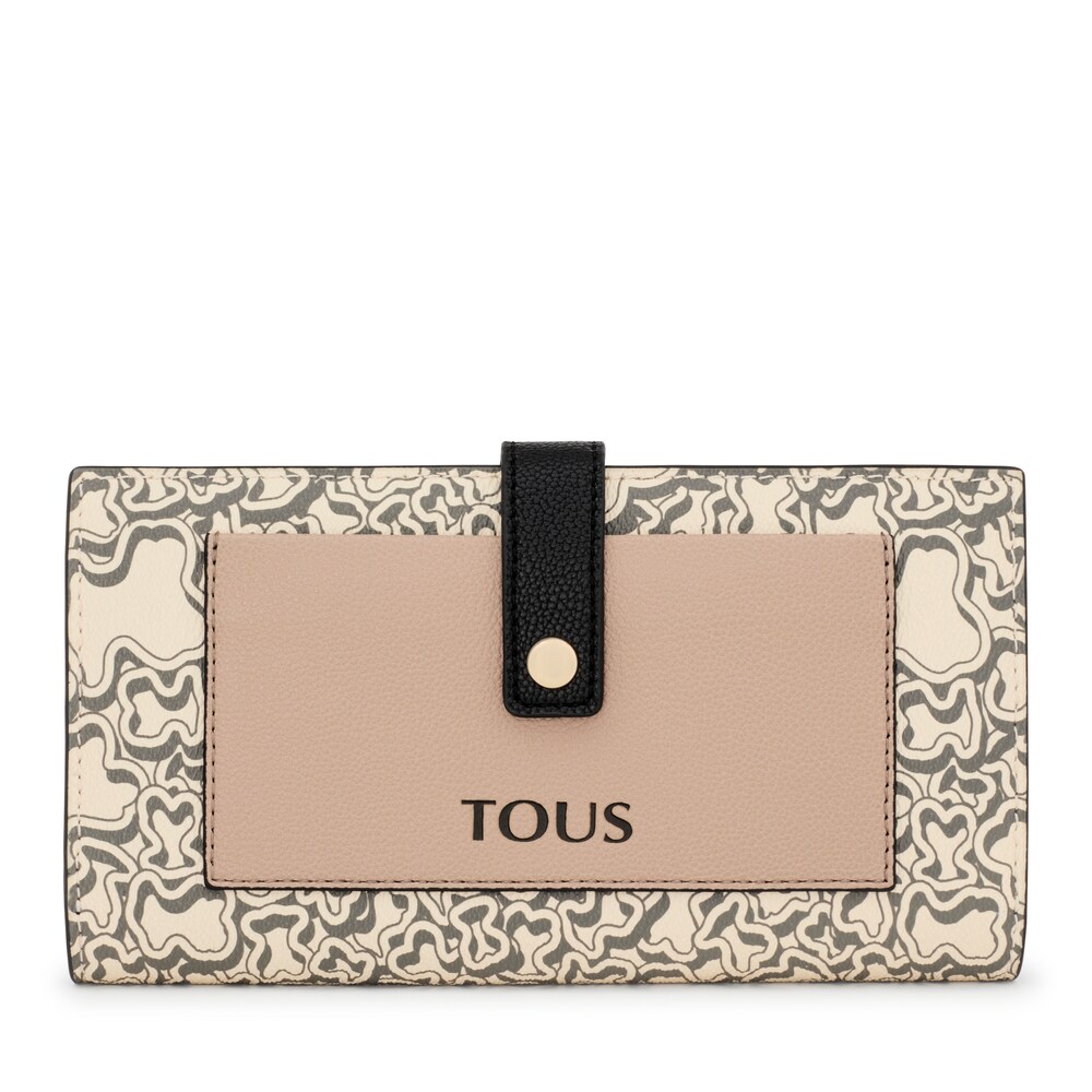 Large beige TOUS Kaos Mini Evolution Pocket wallet | TOUS
