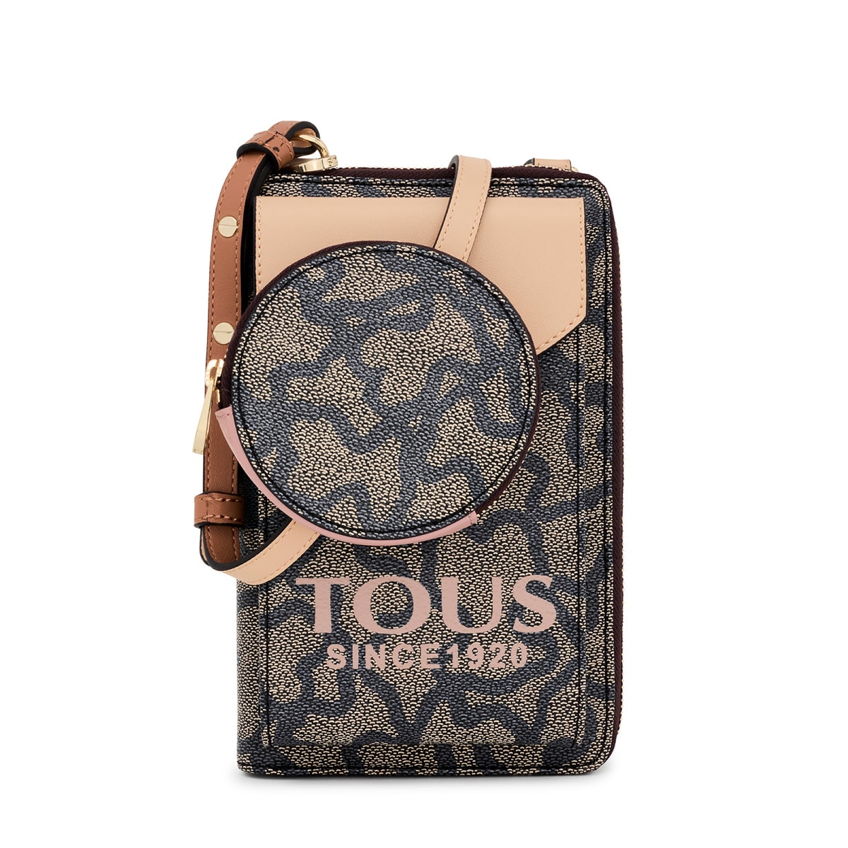 Portamóvil colgante con billetera negro Kaos Icon | TOUS