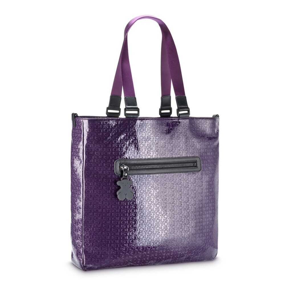 Purple-black colored Lindsay Tote bag | TOUS