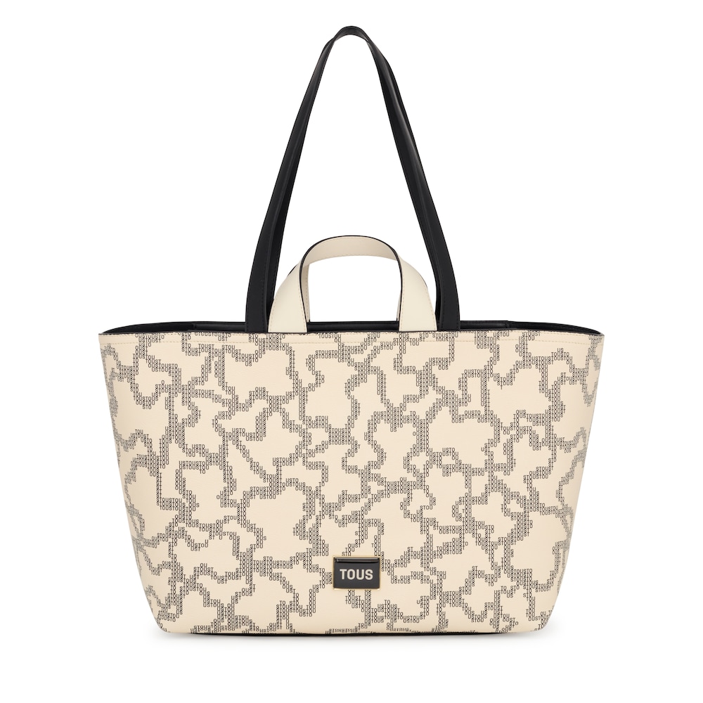 Medium beige Kaos Pix Tote bag | TOUS
