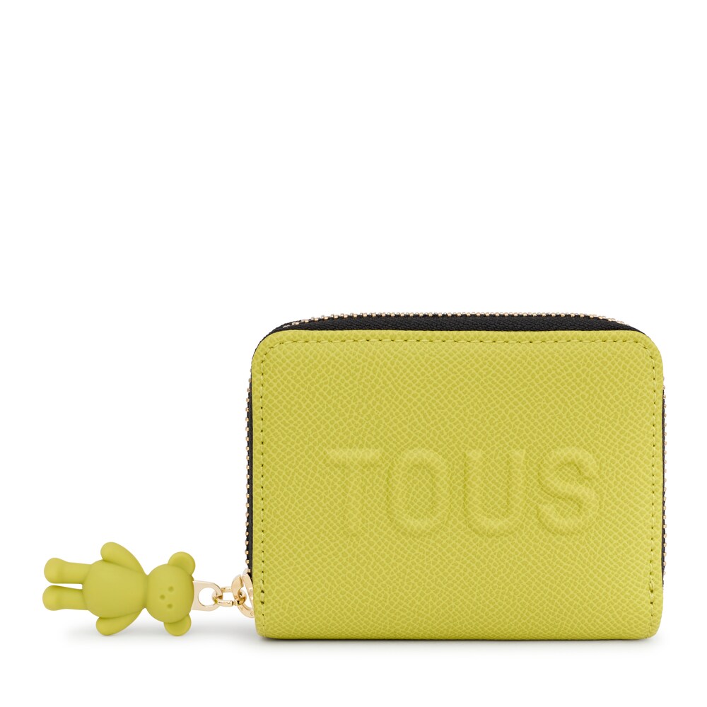 Lime green TOUS La Rue Change purse | TOUS