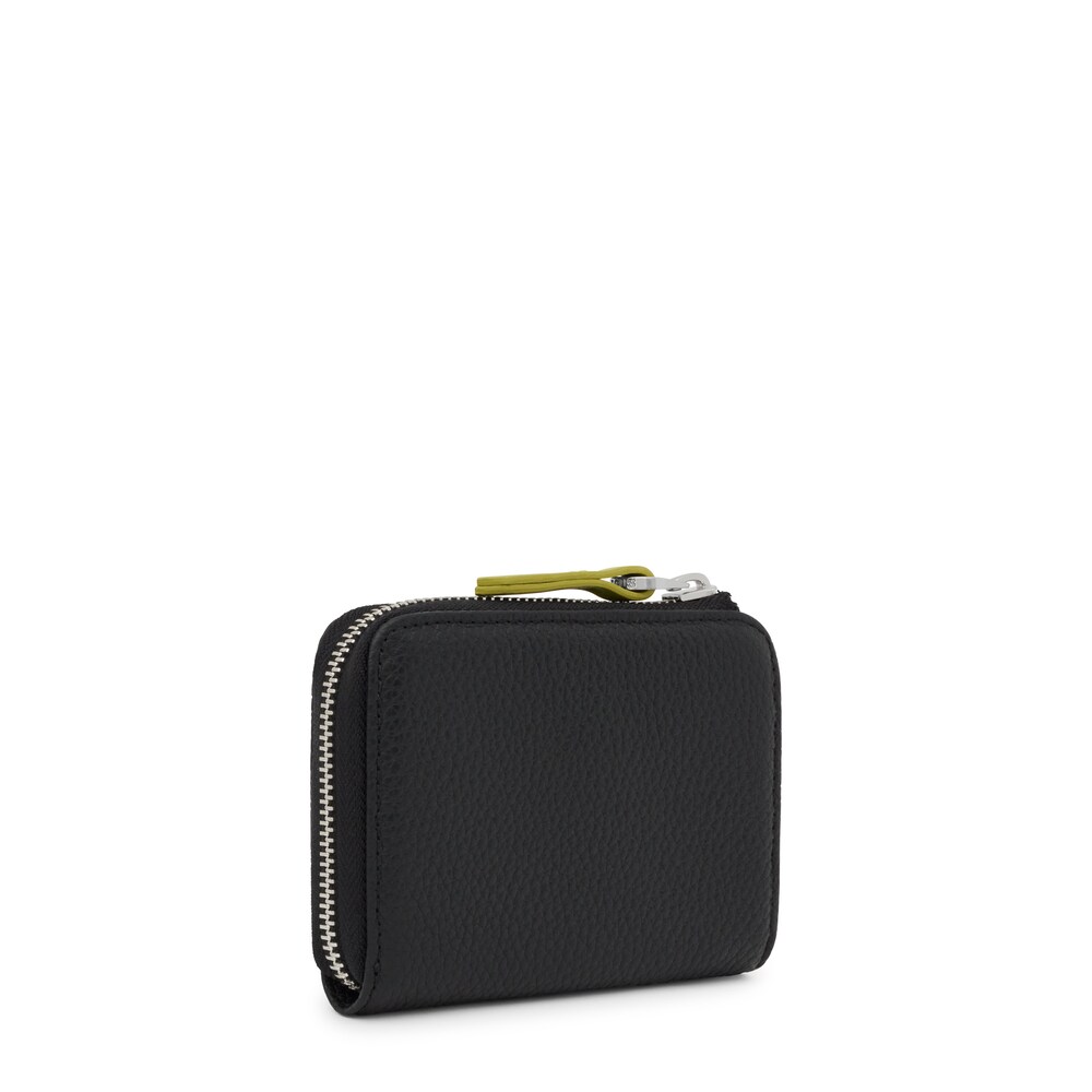 Black leather TOUS Logo Lynn Card wallet | TOUS