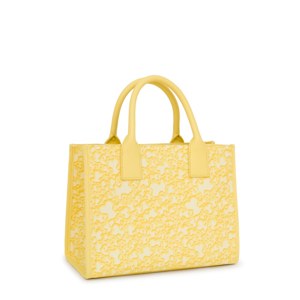Medium yellow Kaos Mini Evolution Amaya Shopping bag | TOUS