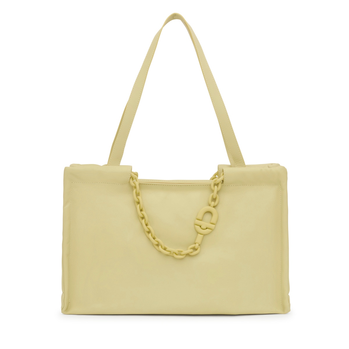 Shopper grande de piel verde palo TOUS MANIFESTO | TOUS