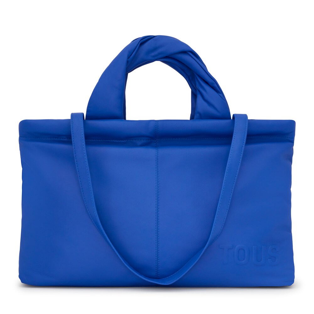 Electric blue leather Shopping bag TOUS Dolsa | TOUS