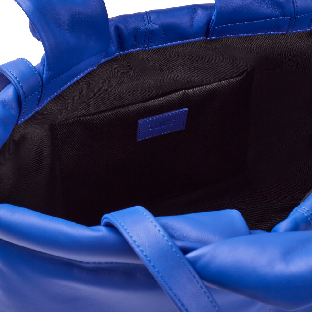 Electric blue leather Shopping bag TOUS Dolsa | TOUS