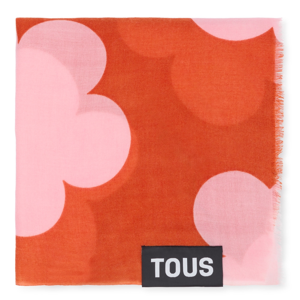 Orange TOUS Flower Toppings Foulard | TOUS