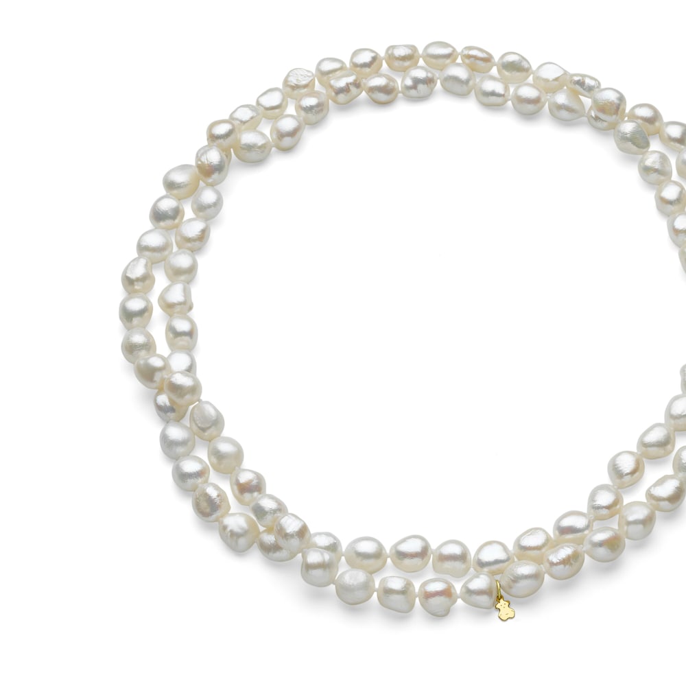 Gold TOUS Pearl Necklace with Pearl | TOUS
