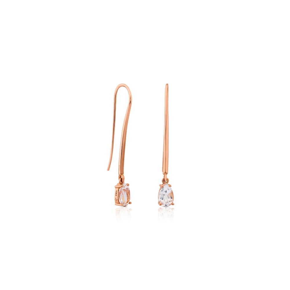 Rose Vermeil Silver Eklat Earrings with Topaz | TOUS