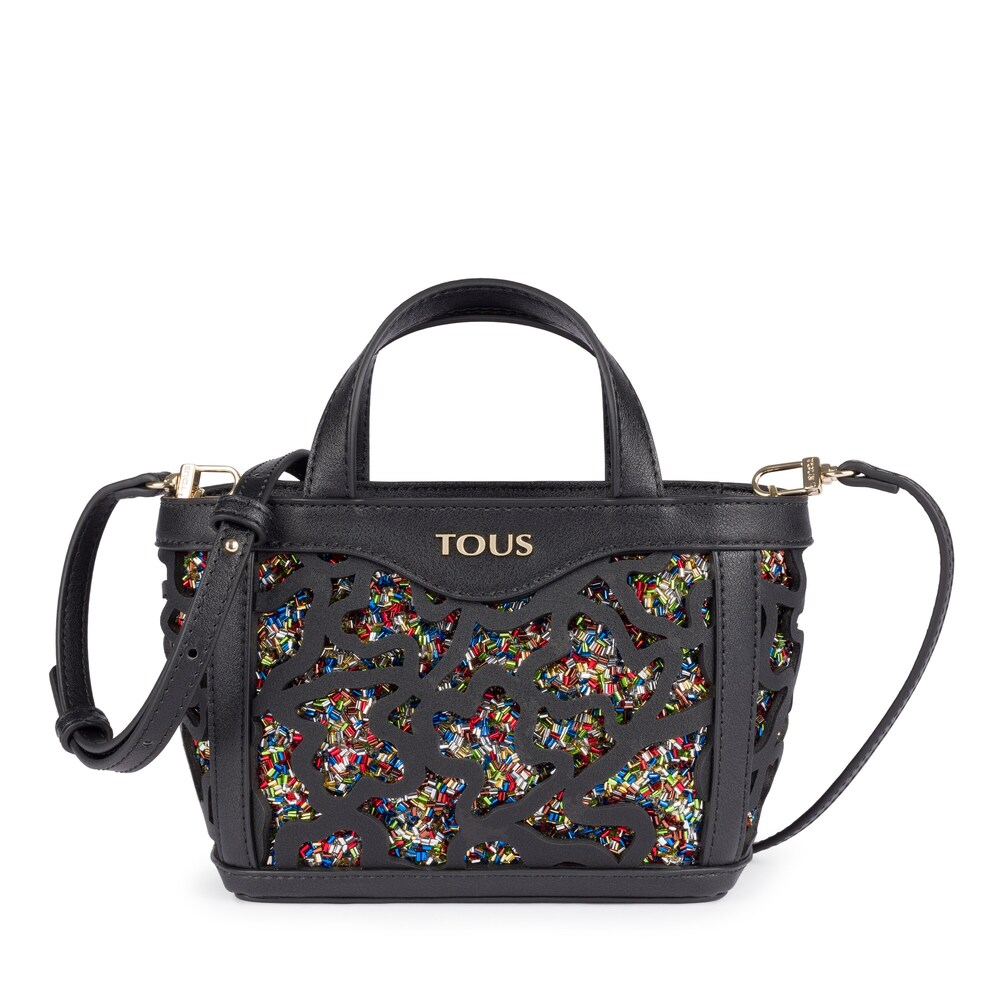 Mini black-multi Kaos Shock Fun tote bag | TOUS