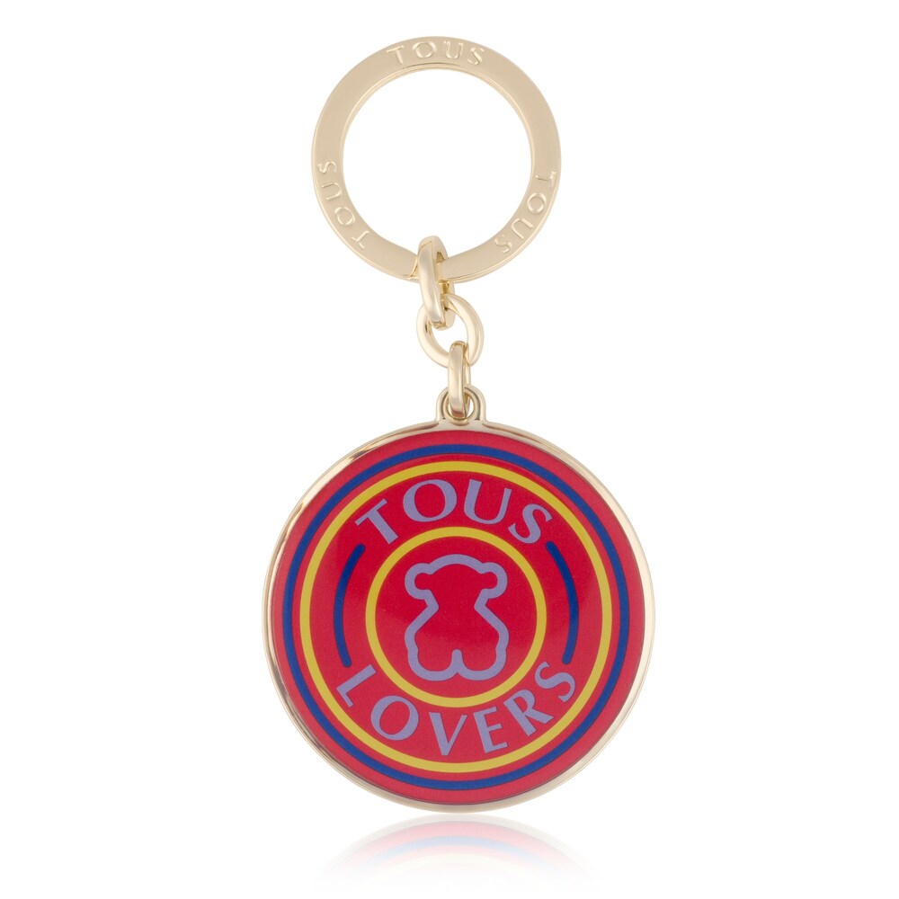 Fuchsia Tous Lovers key ring | TOUS